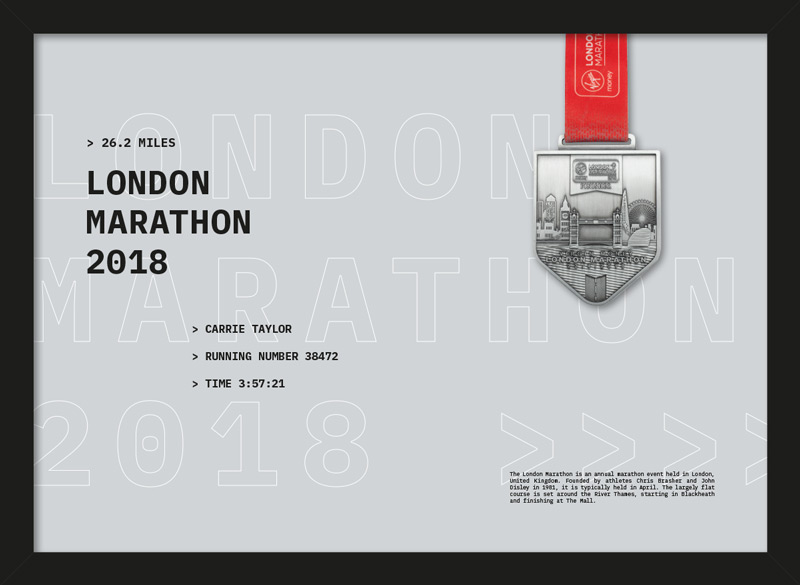 Medal Collection | MyMedal | Personalised Marathon Designs